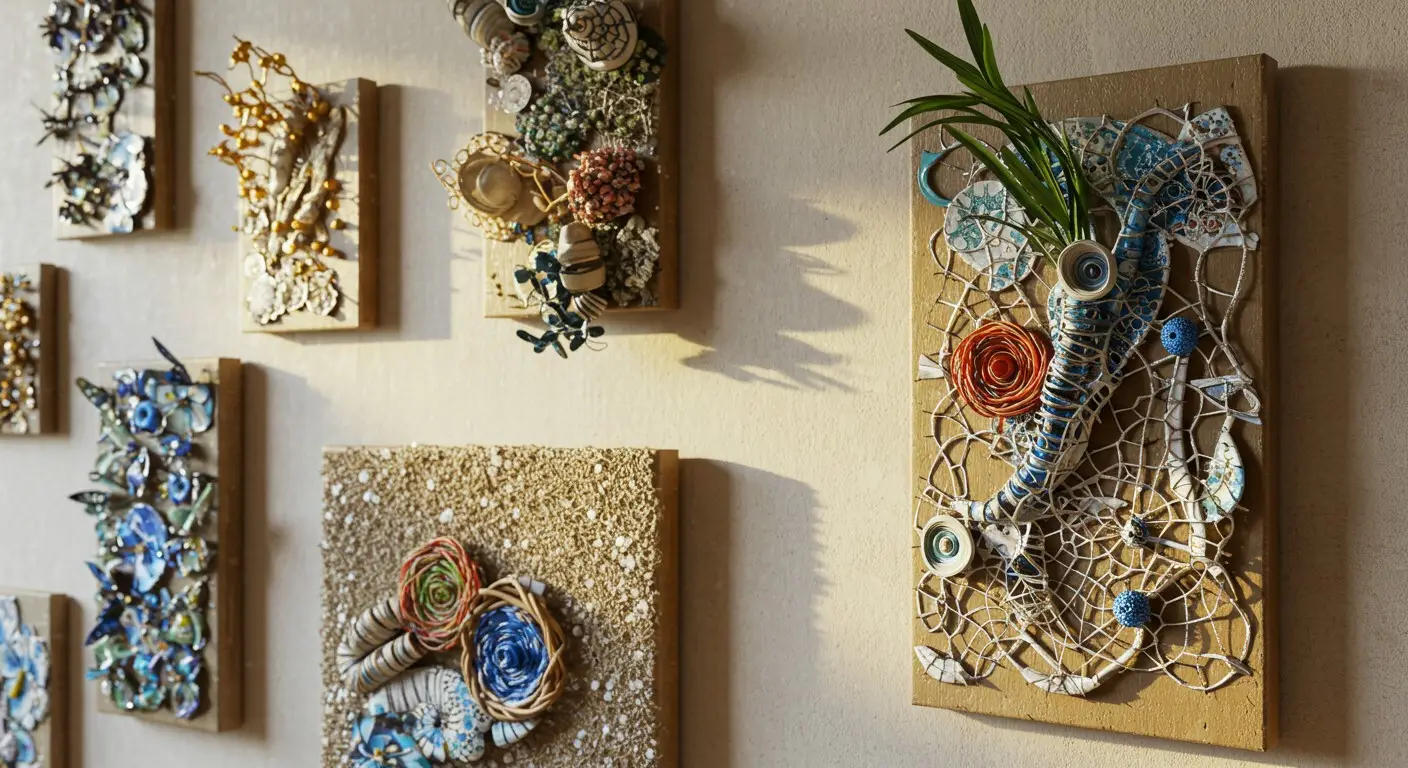 13 Waste Material Craft Ideas Wall Hangings